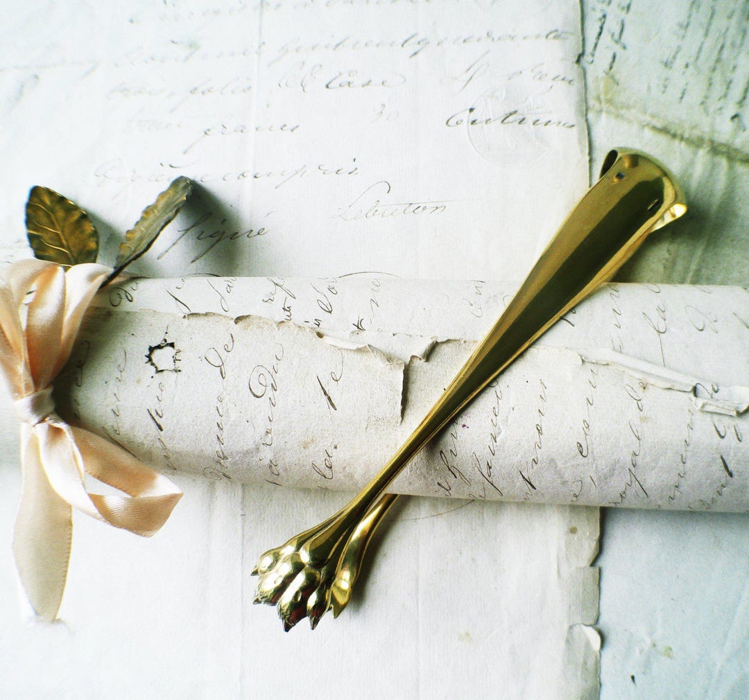 Extra Large Sugar Tong Antique Claw Tongs Monogram B and I - Etsy