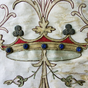 1800s Large Antique French Church Banner Holy Mary Procession Banner ...