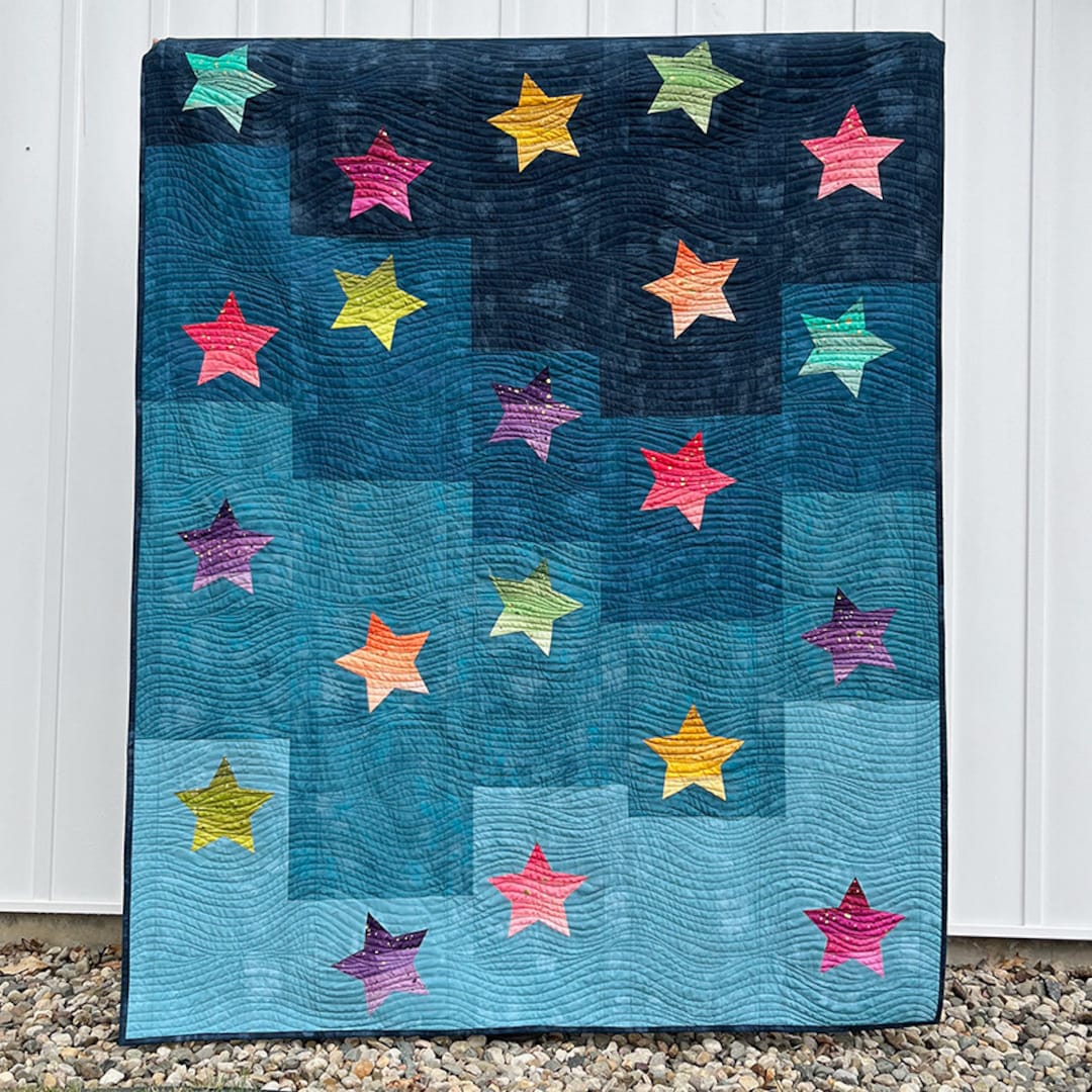 Strippy Improv Stars Quilt Pattern - Etsy