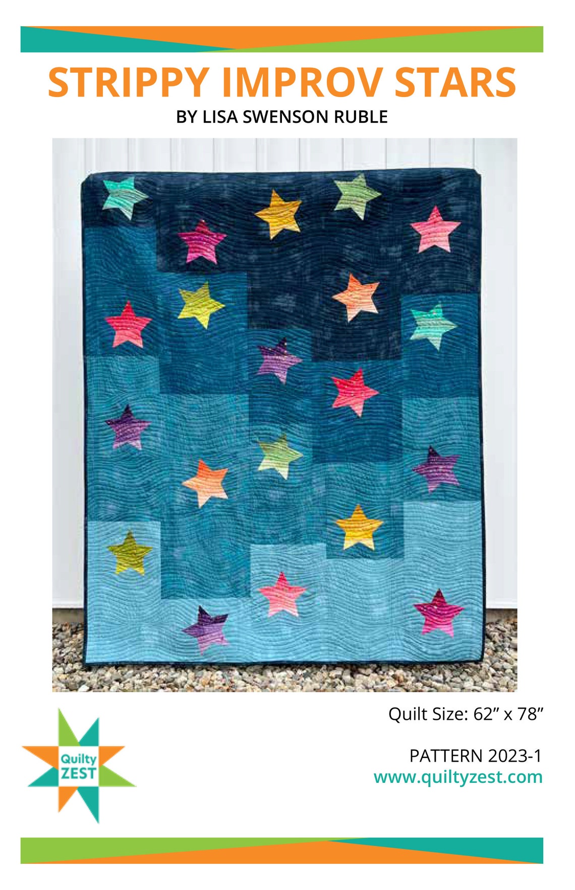 Strippy Improv Stars Quilt Pattern - Etsy