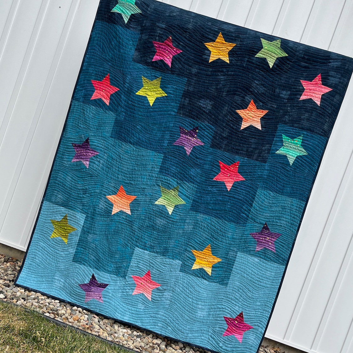 Strippy Improv Stars Quilt Pattern - Etsy