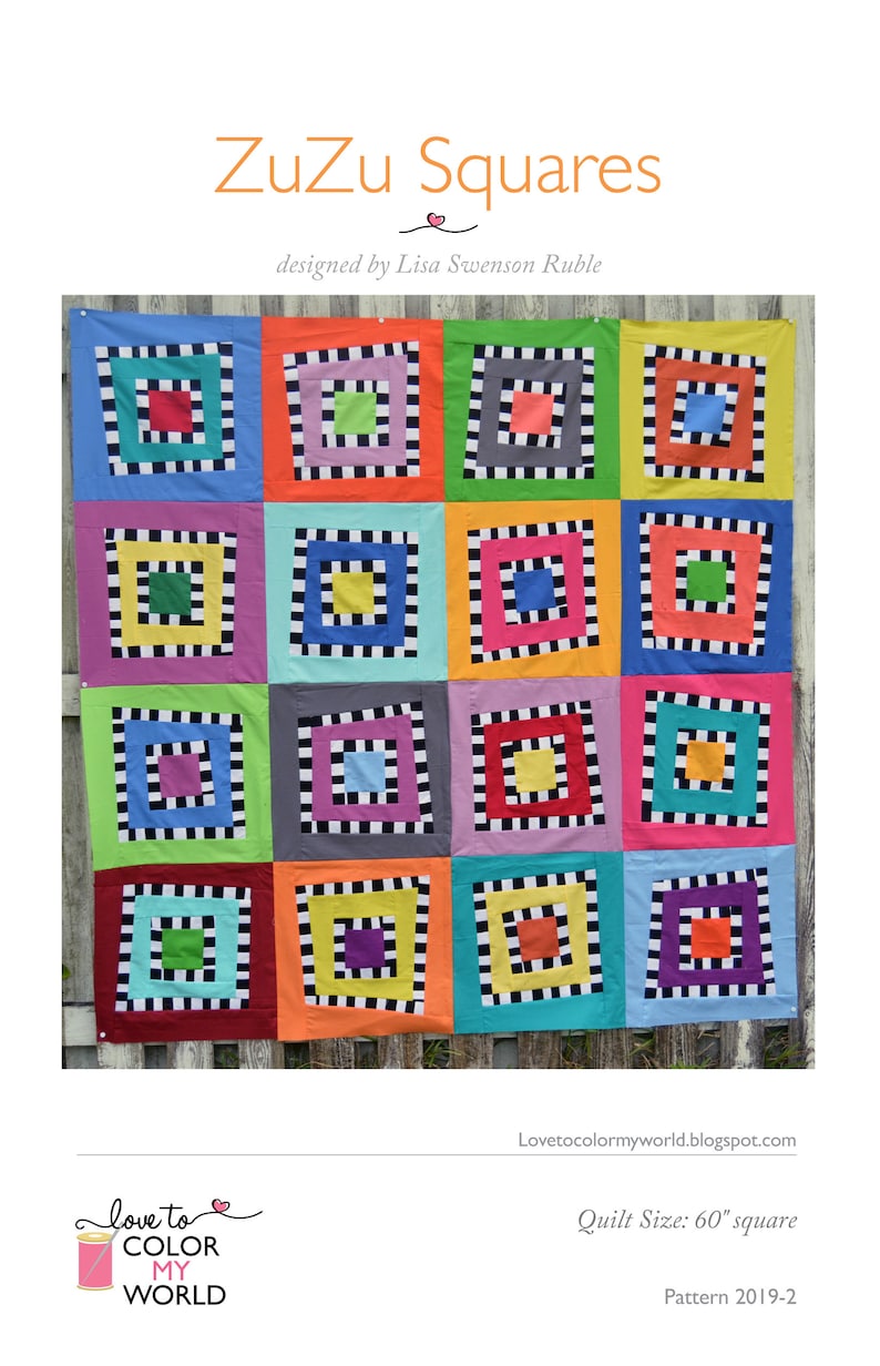 Zuzu Squares Quilt Pattern - Etsy