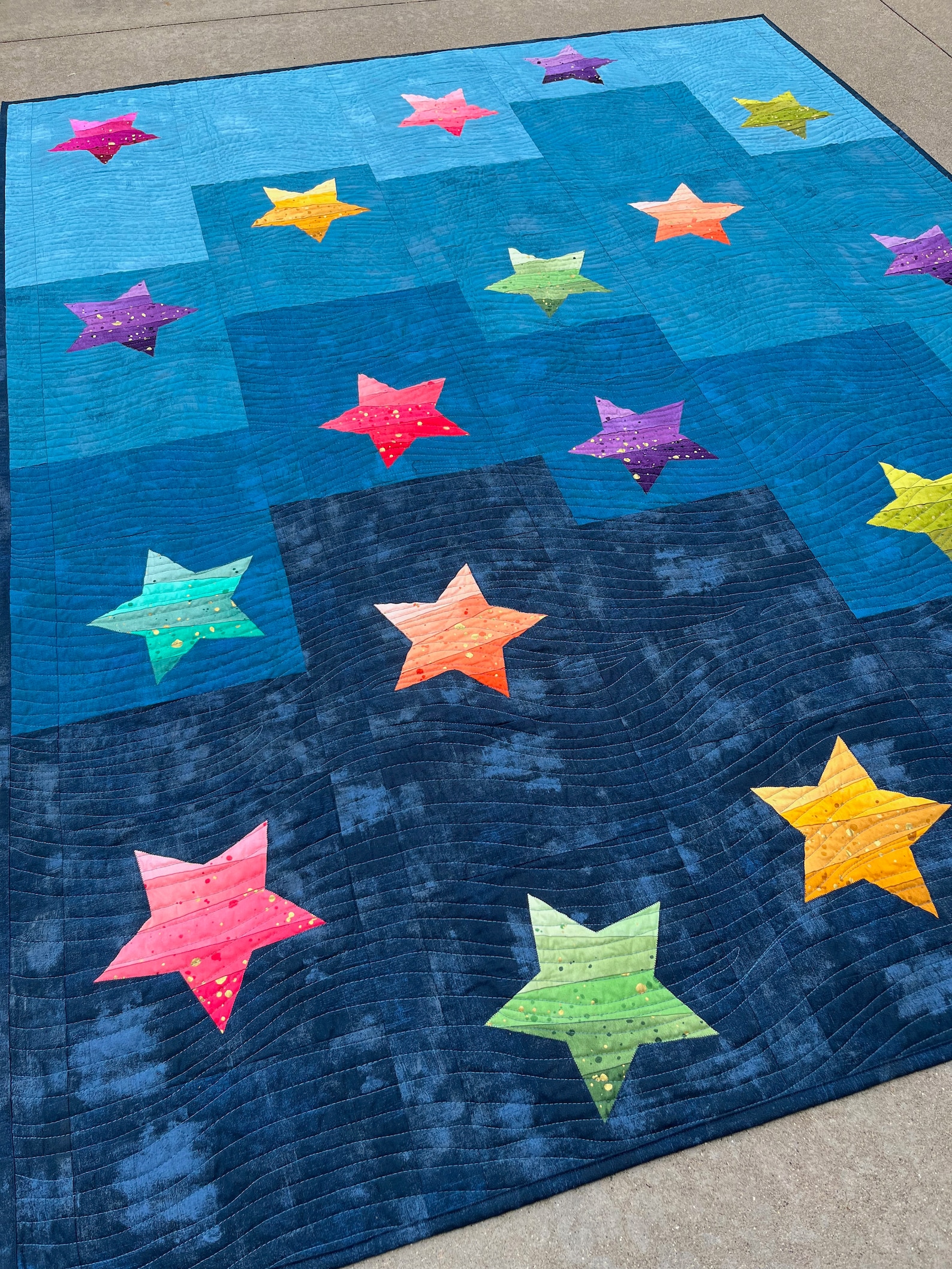 Strippy Improv Stars Quilt Pattern - Etsy