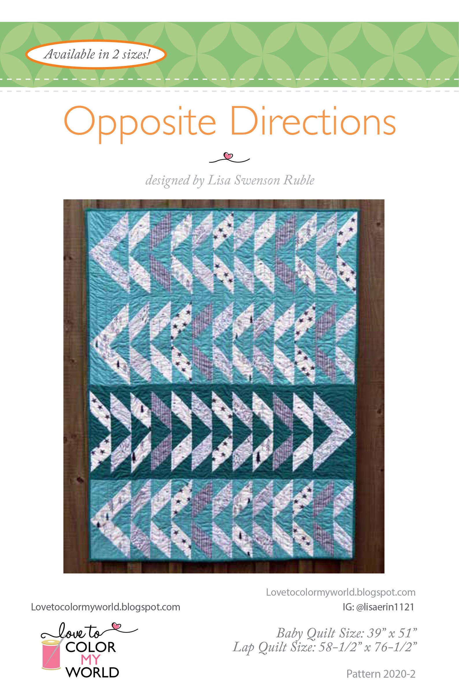 Opposite Directions Quilt Pattern - Etsy