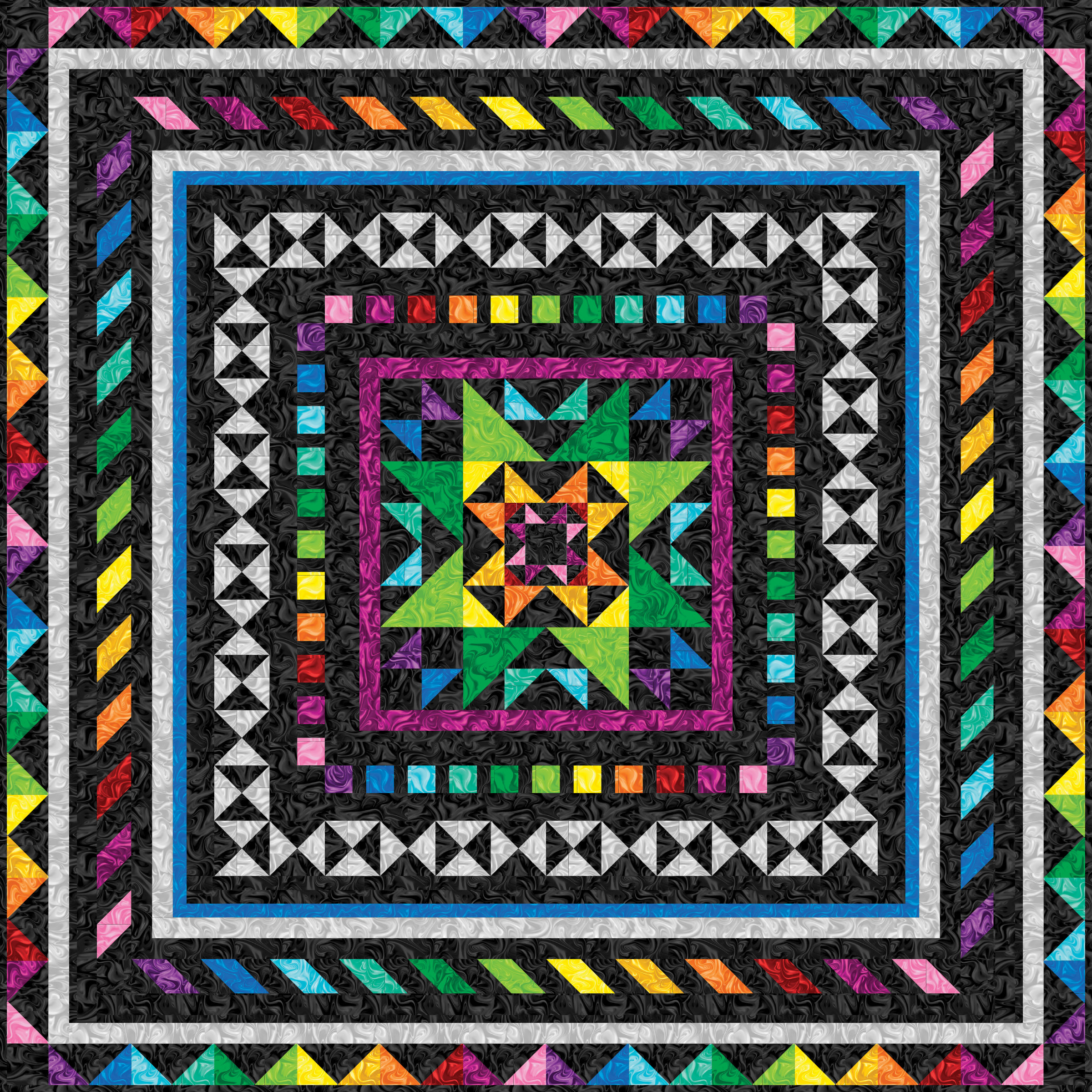 Follow the Rainbow Quilt Pattern - Etsy