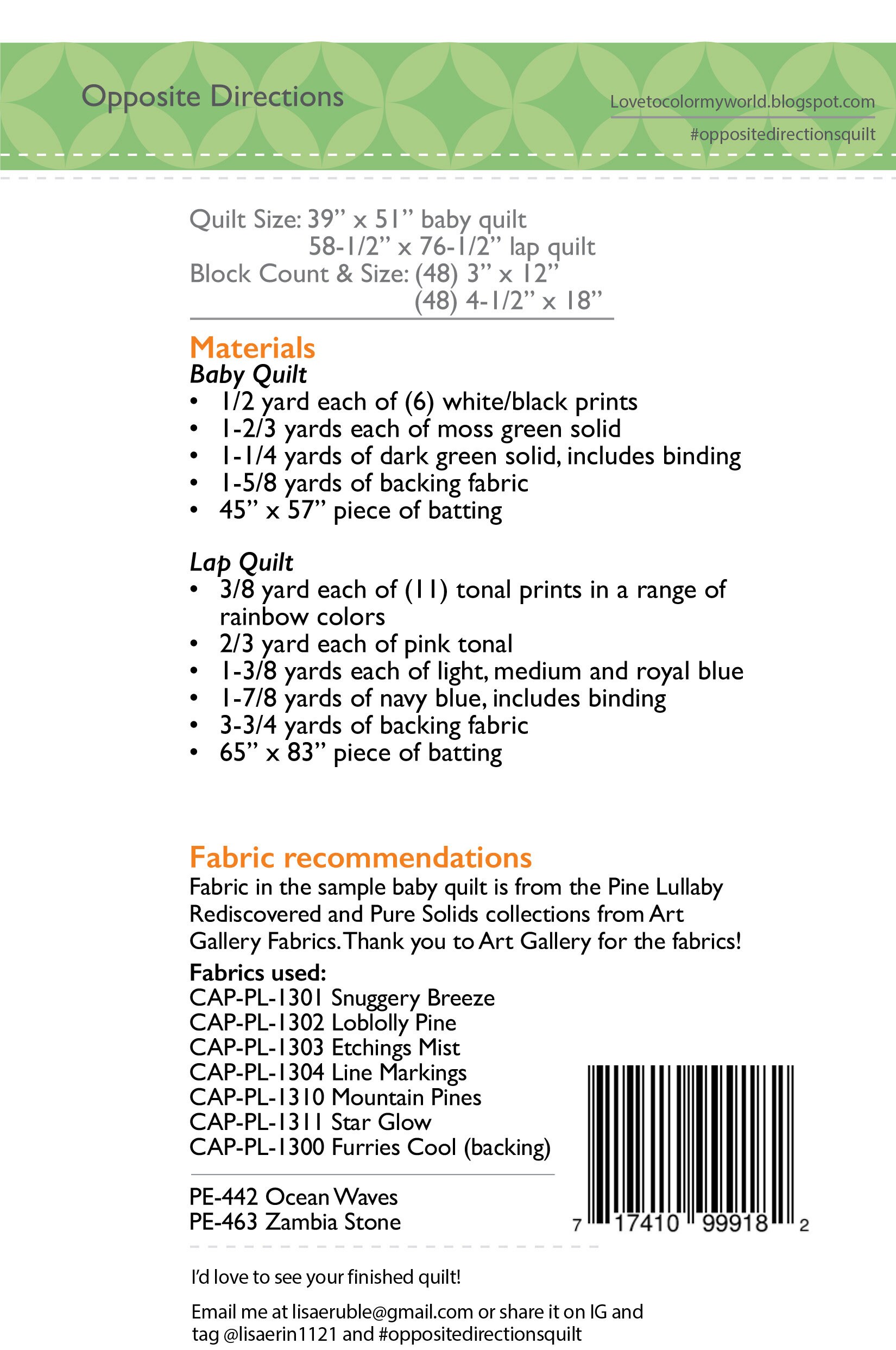 Opposite Directions Quilt Pattern - Etsy