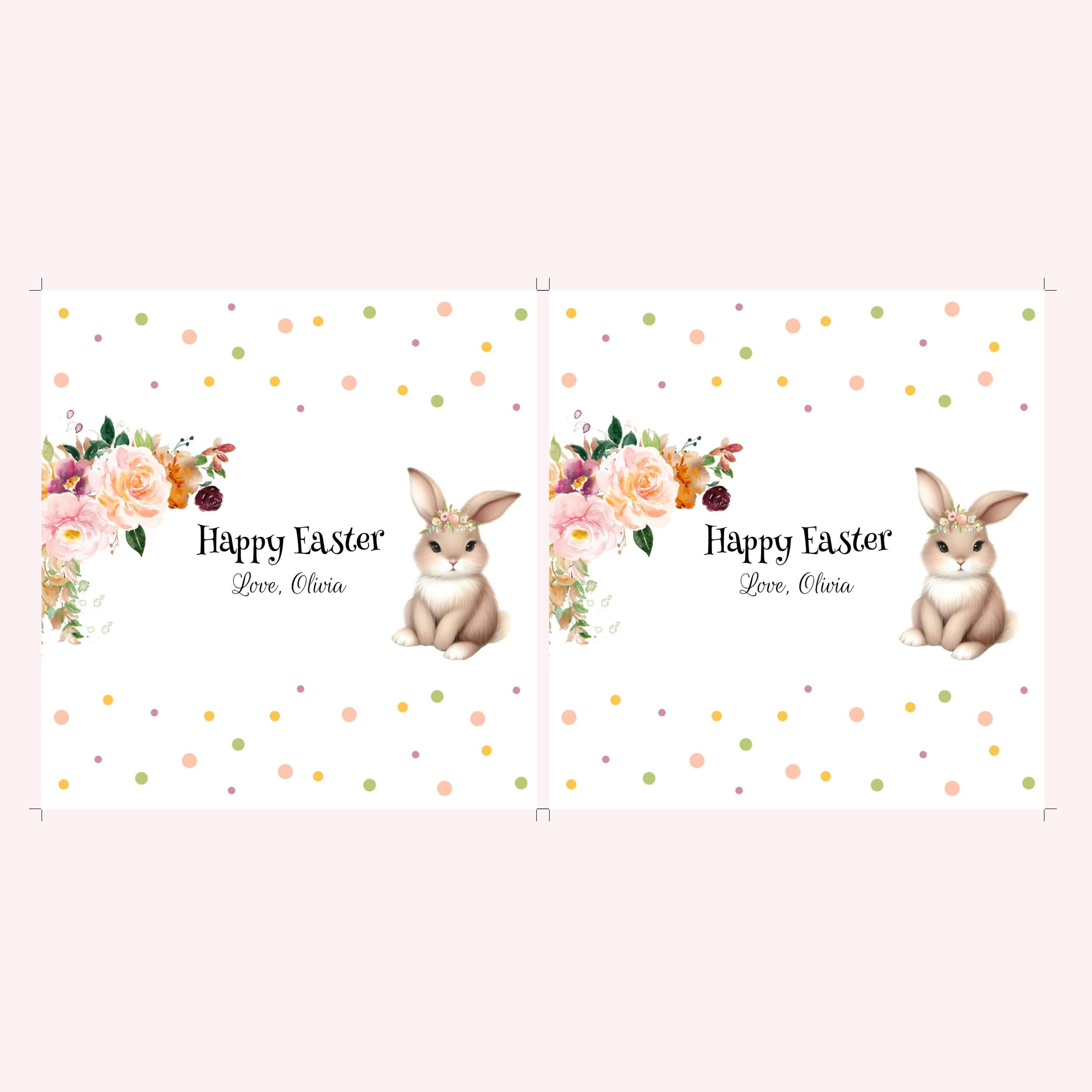 Easter Chocolate Bar Wrapper Template, Editable Candy Bar Wrapper ...
