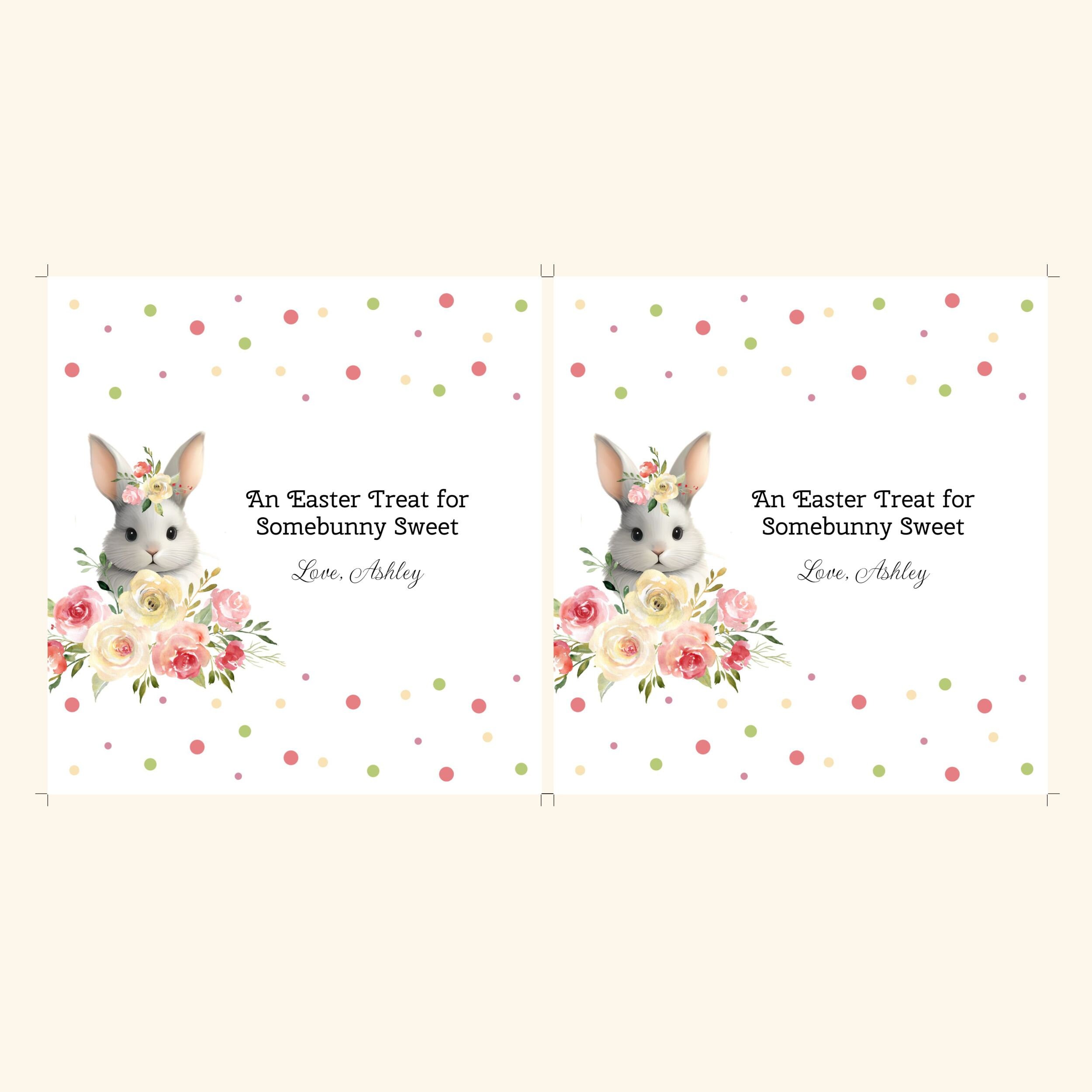Easter Chocolate Bar Wrapper Template, Editable Candy Bar Wrapper, Gray ...