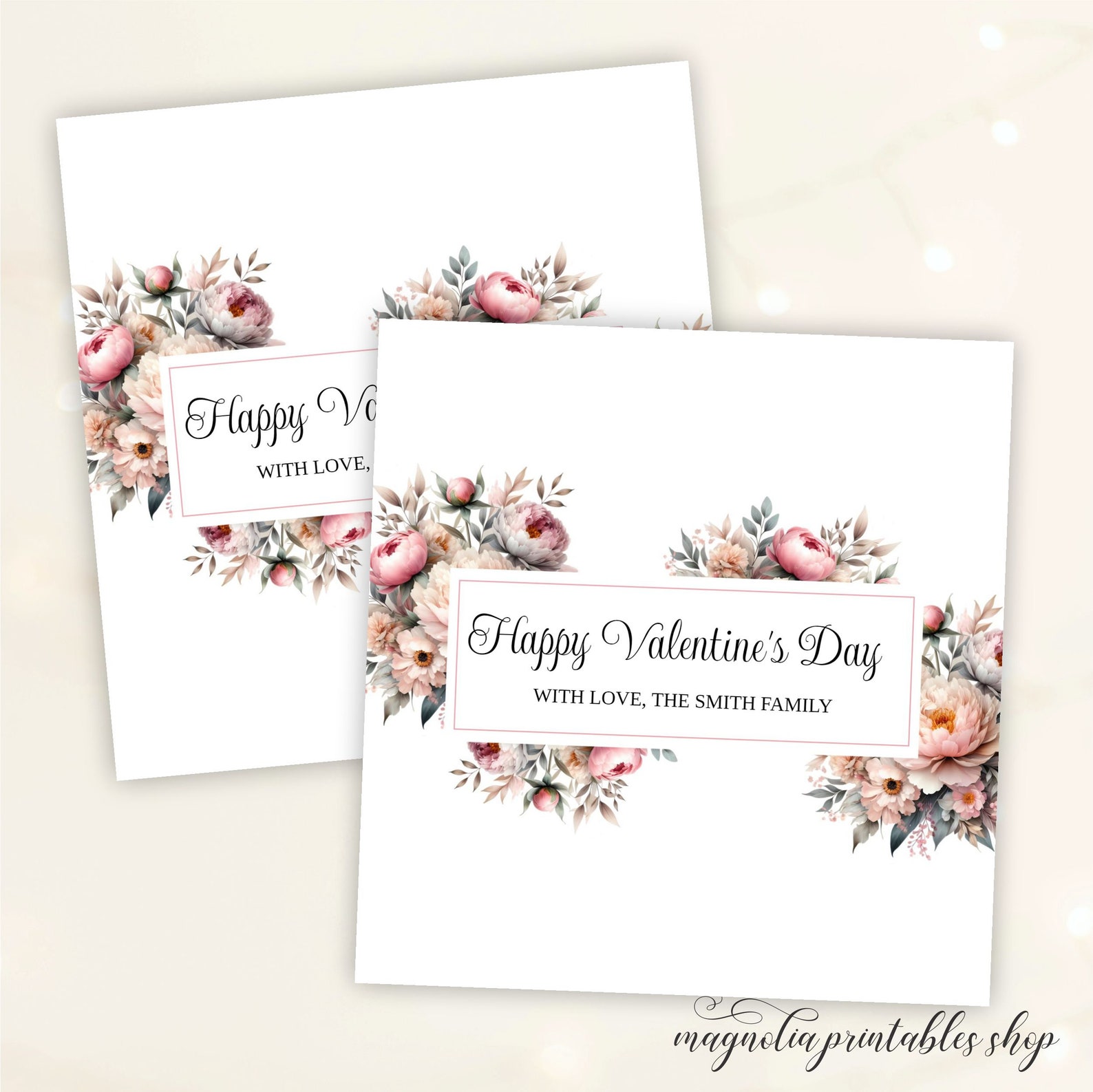 Valentine's Day Chocolate Bar Wrapper Template, Editable Candy Bar ...
