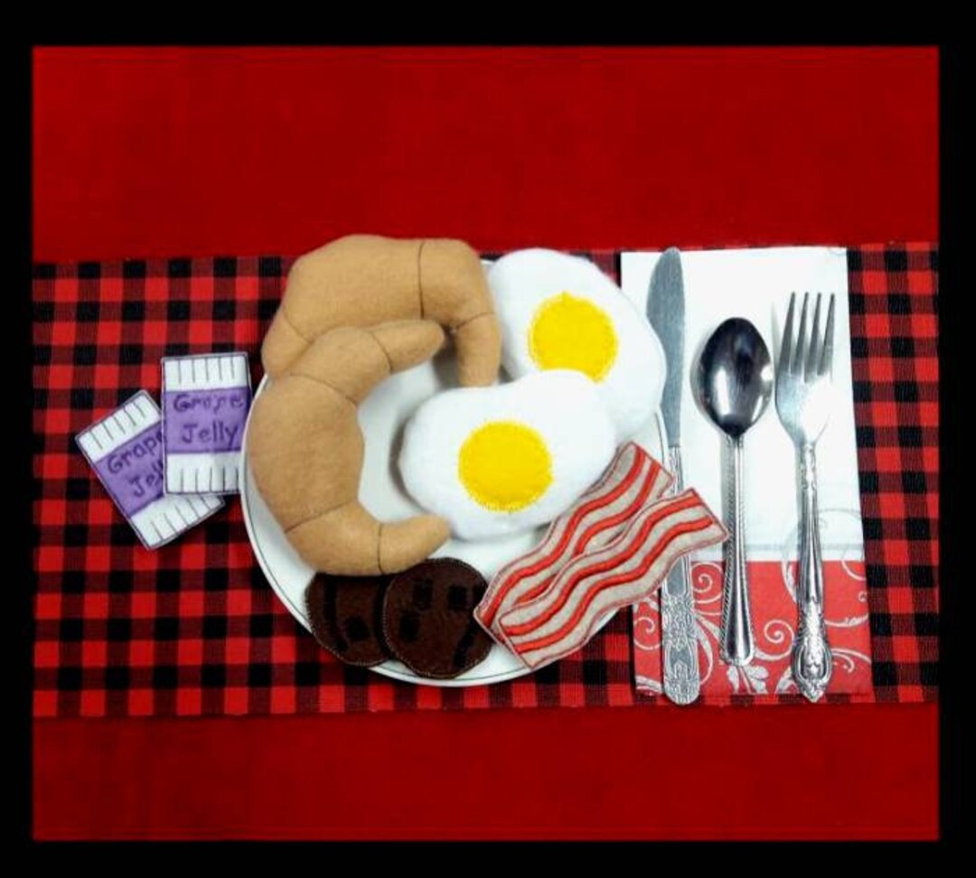 In the Hoop Croissant Breakfast Setdesign - Etsy