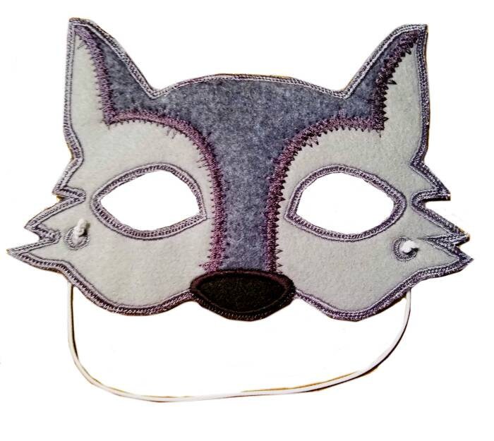 In Hoop Wolf Mask - Etsy