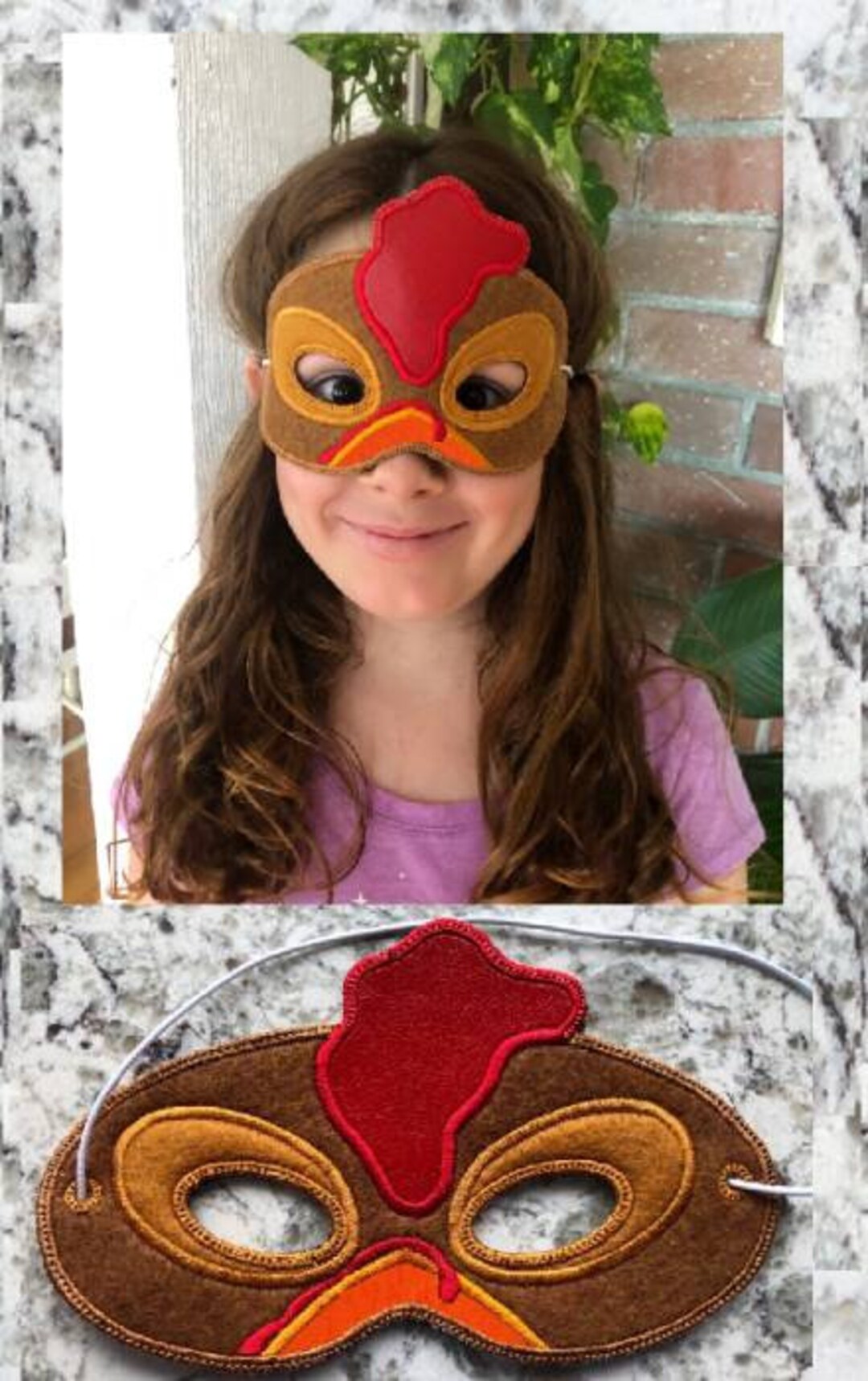 In Hoop Rooster Maskdesign - Etsy