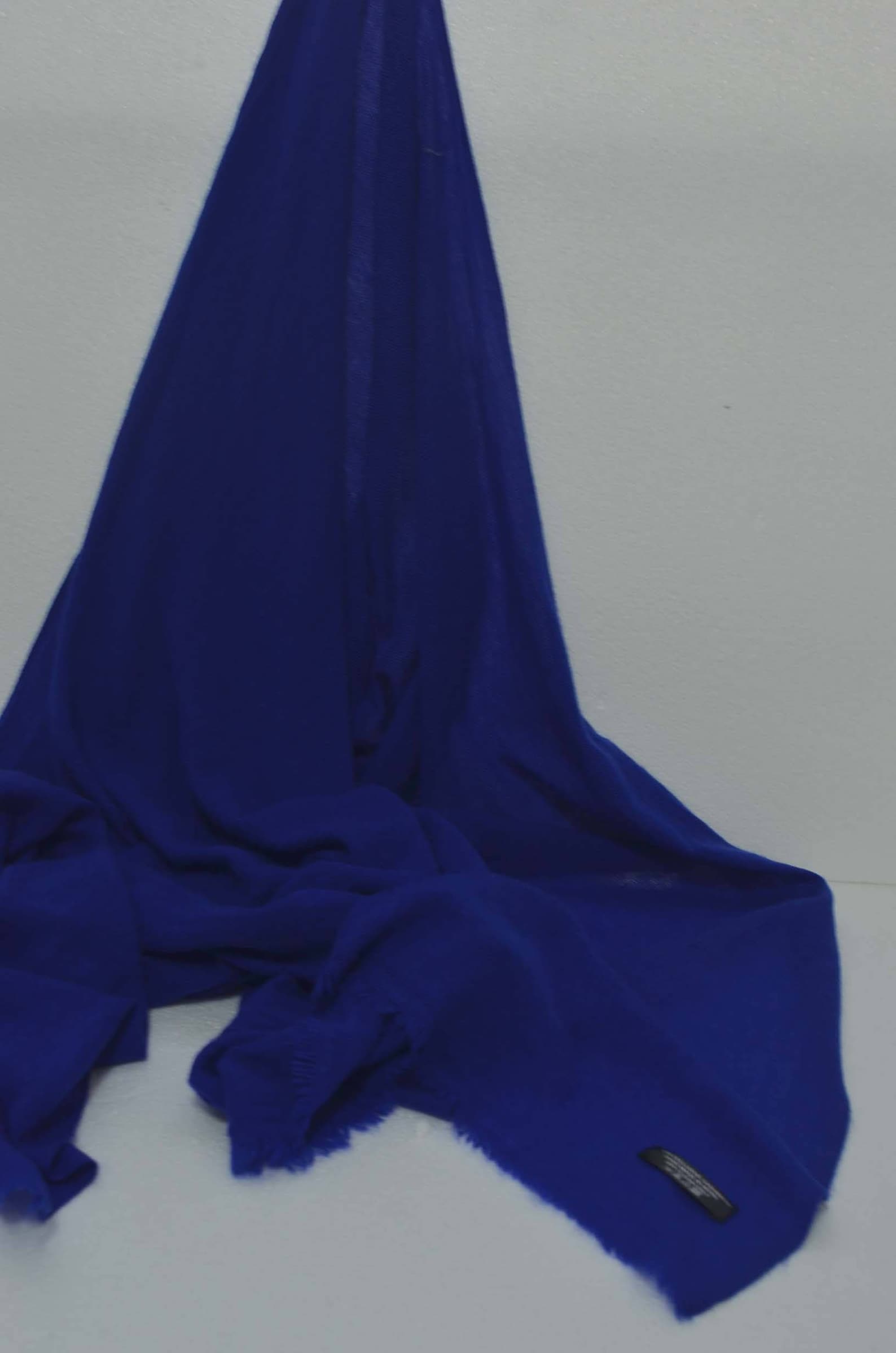 Royal Blue Cashmere Scarf Shawl Stole Wrap Throw 100% Pashmina - Etsy