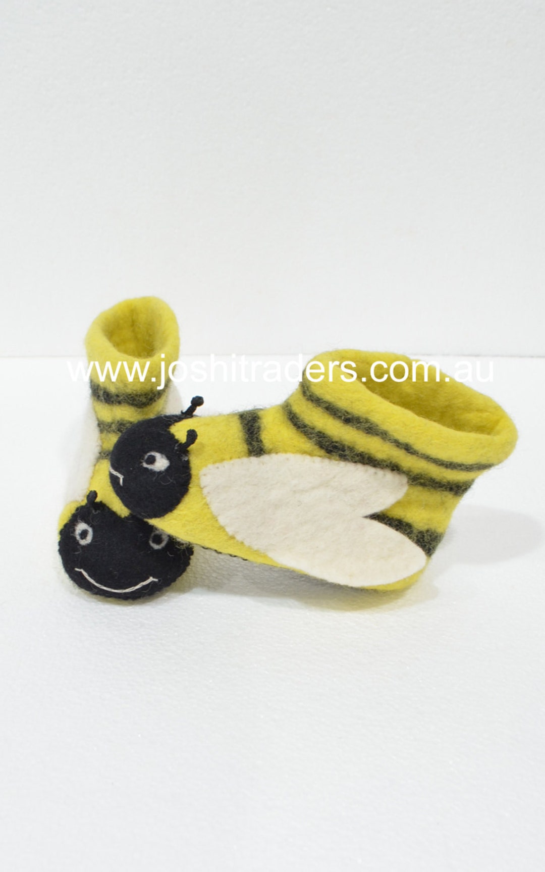 Handmade Wool Bee Slippers, Warm Winter Boots for Children - Etsy