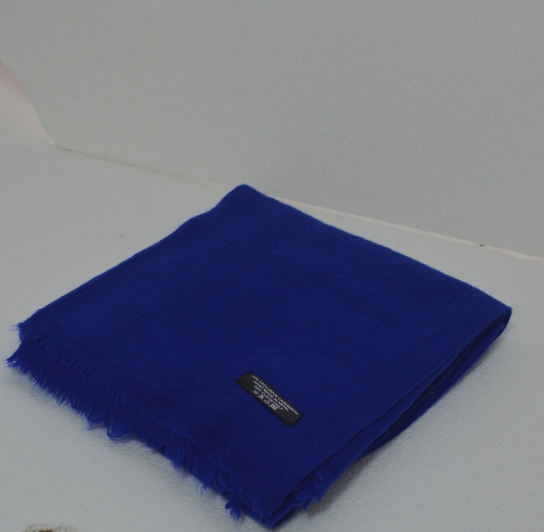 Royal Blue Cashmere Scarf Shawl Stole Wrap Throw 100% Pashmina - Etsy