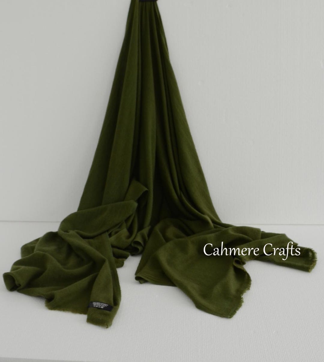 Handmade Nepalese Pashmina Shawl, Green Cashmere Wrap - Etsy