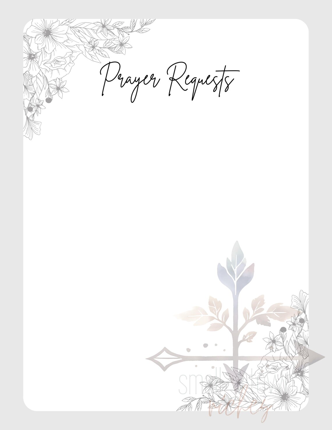 Printable Prayer Request Notepad - Etsy