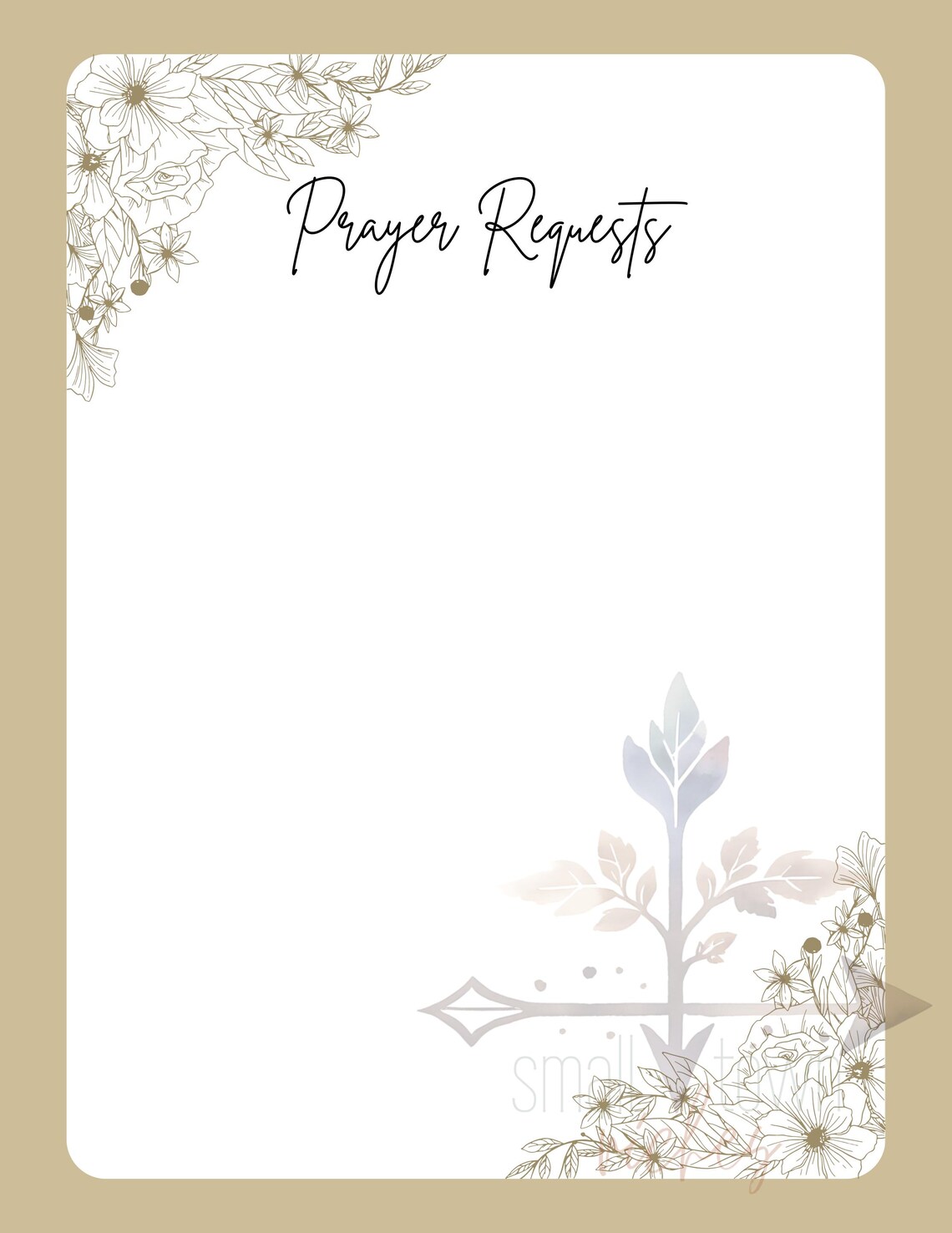 Printable Prayer Request Notepad - Etsy