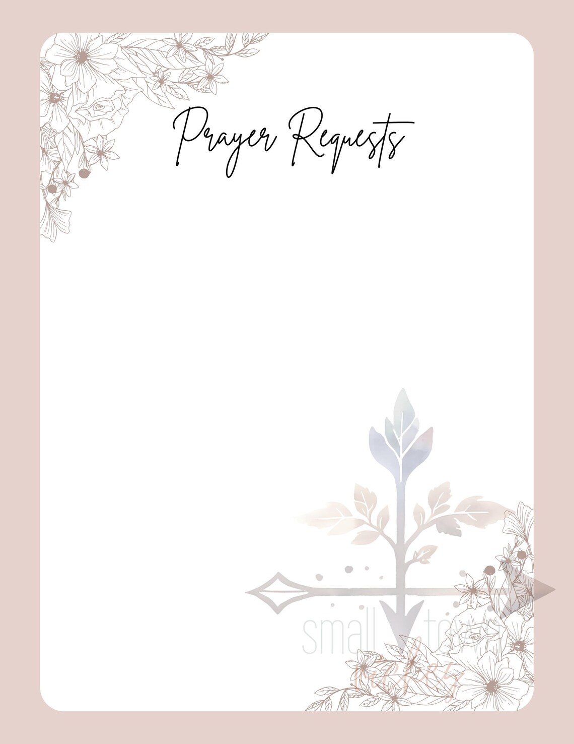 Printable Prayer Request Notepad - Etsy