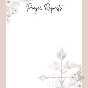 Printable Prayer Request Notepad - Etsy