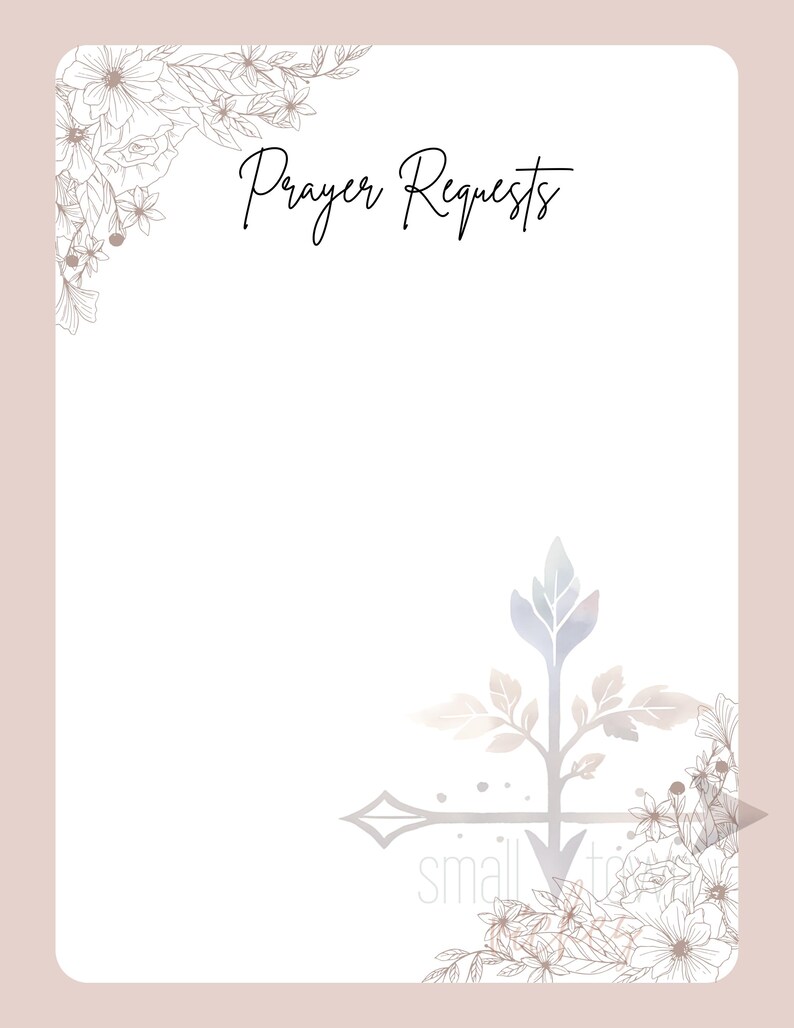 Printable Prayer Request Notepad - Etsy