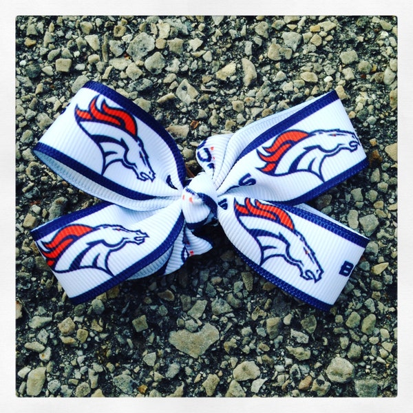Broncos Hair Bow - Etsy
