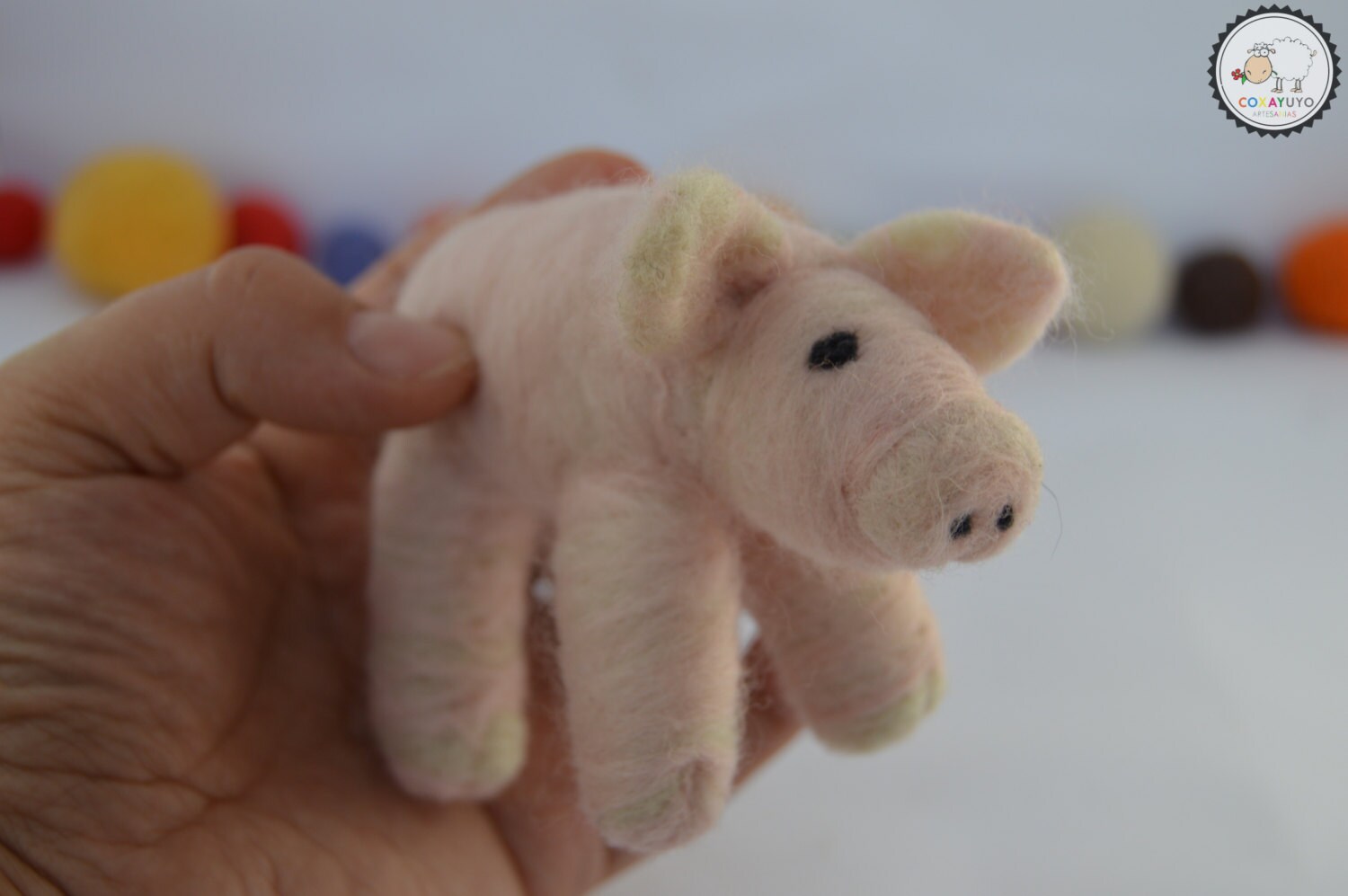Needle Felted pig , needle felting pork, needlefelt, handmade, sheep ...