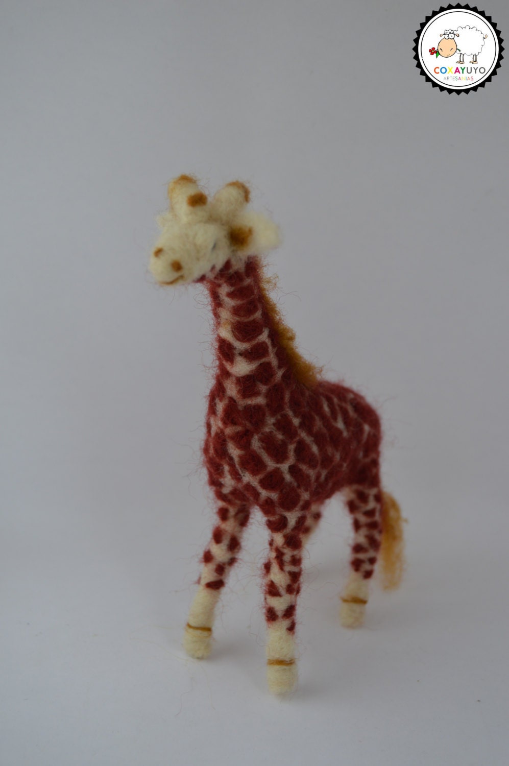 Needle Felted Giraffe, Felt Giraffe, Needle Felting, Needlefelt ...