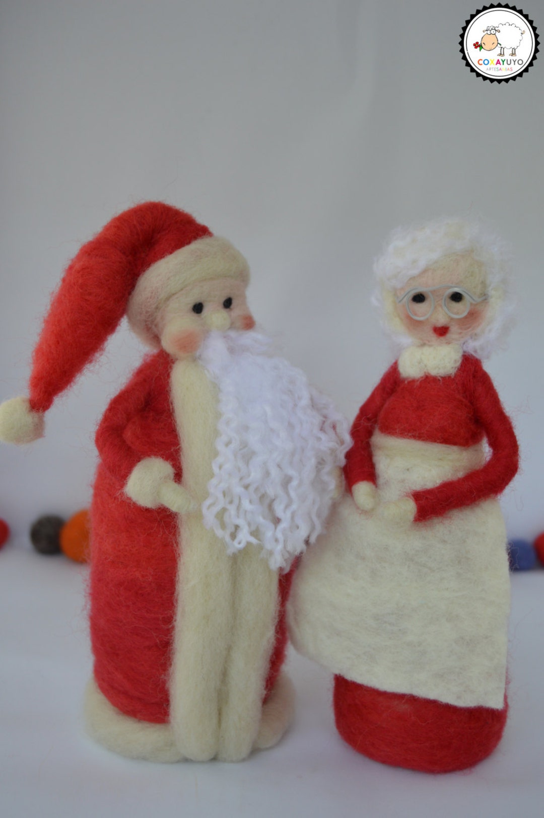 Needle Felted Santa Claus and His Wife, , Needle Felted Santa Claus ...