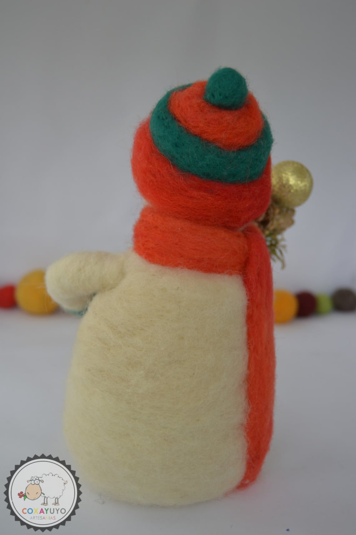 Felted Snowman, Needle Felting, Christmas Decoration, Handmade, Sheep ...