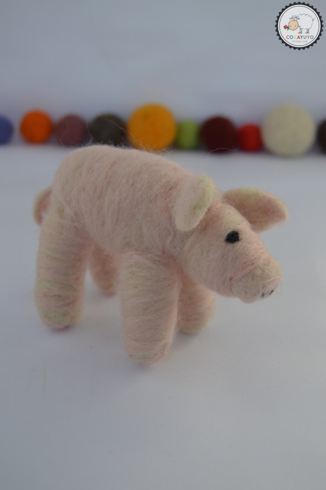 Needle Felted pig , needle felting pork, needlefelt, handmade, sheep ...