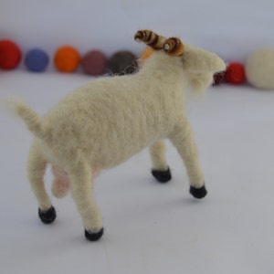 Needle Felted Goat, Felt Goat, Needle Felting, Needlefelt, Handmade ...