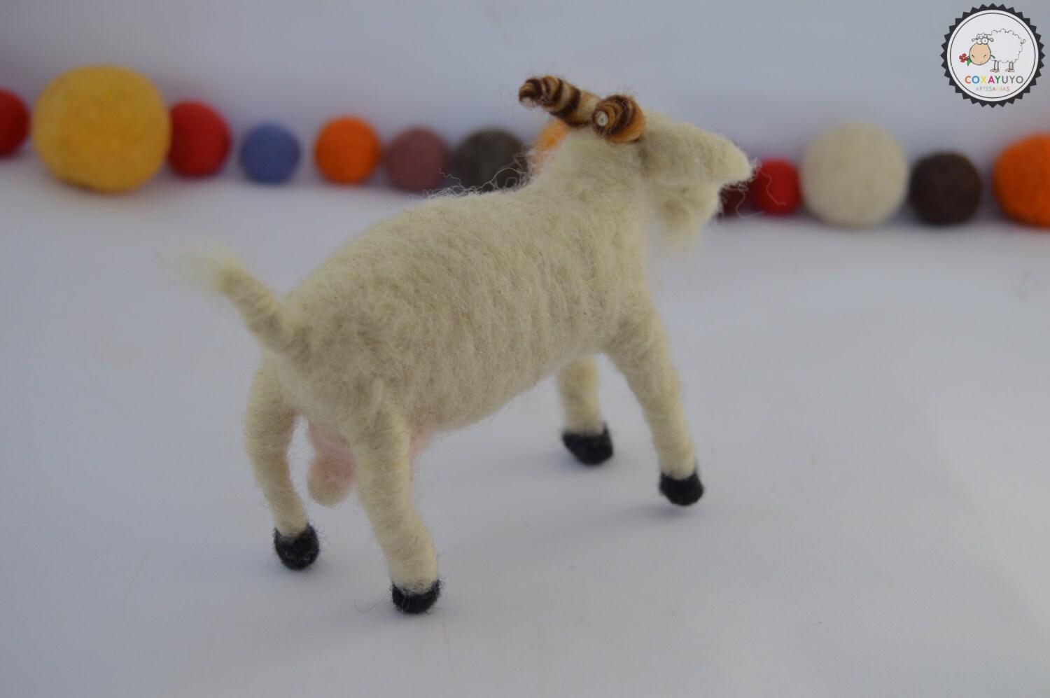Needle Felted Goat Felt Goat Needle Felting Needlefelt - Etsy