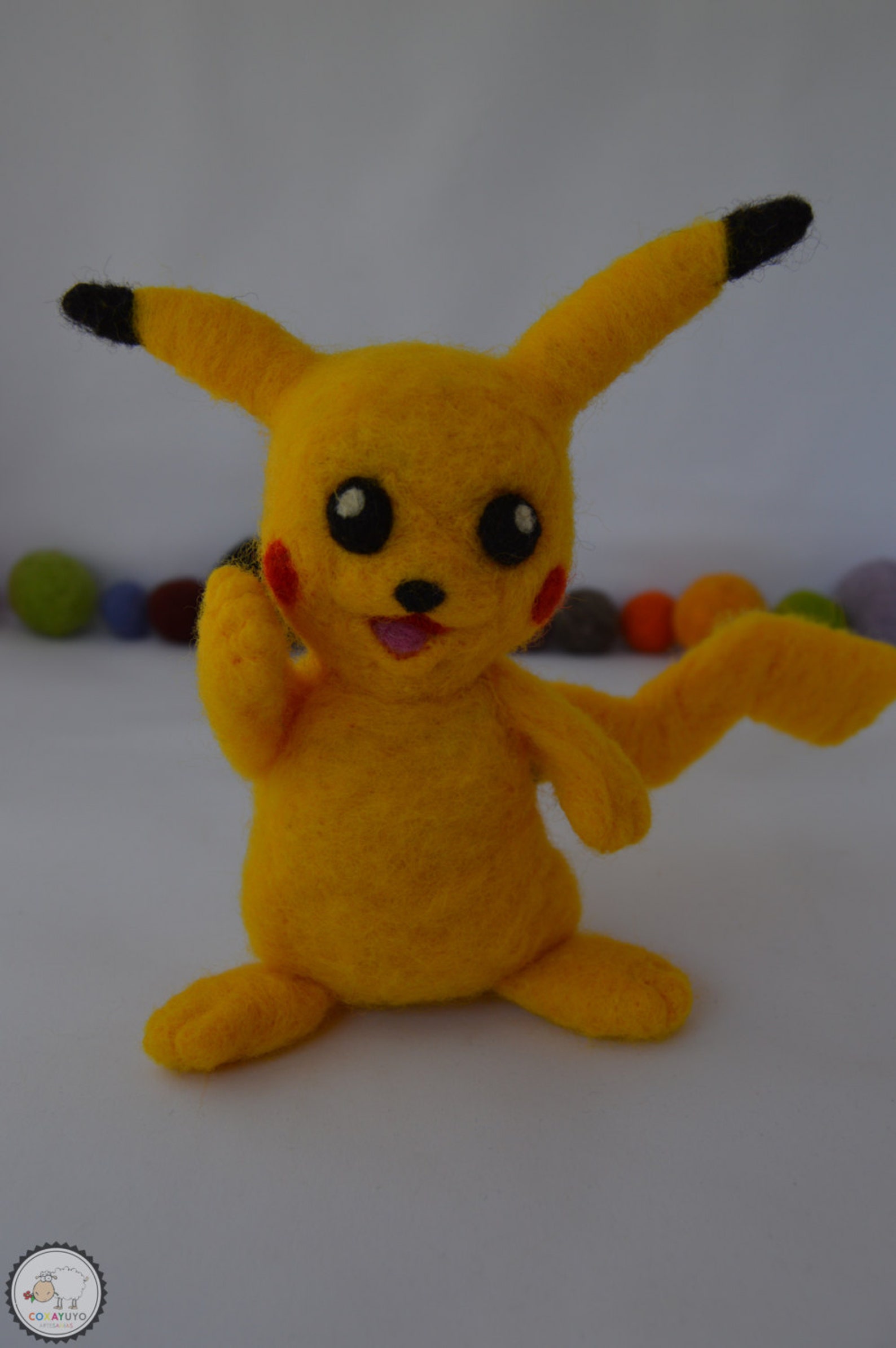 Needel felted pokemon, pikachu needle felting, pikachu, pokemon ...