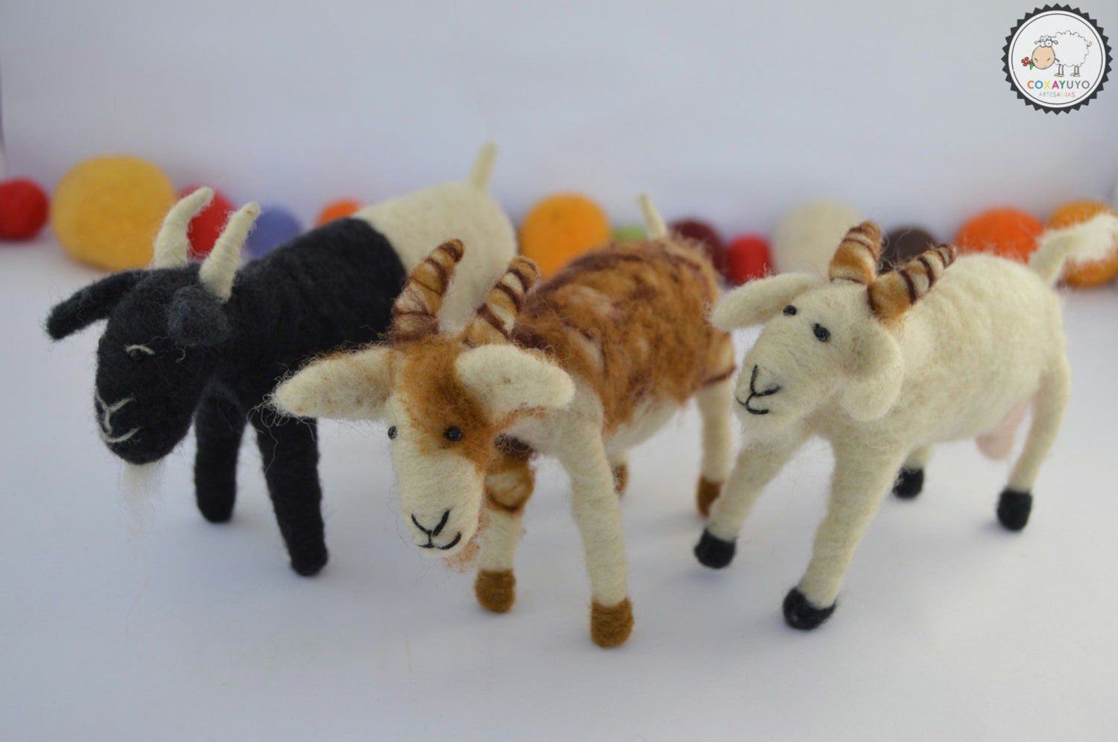 Needle Felted Goat, Felt Goat, Needle Felting, Needlefelt, Handmade ...