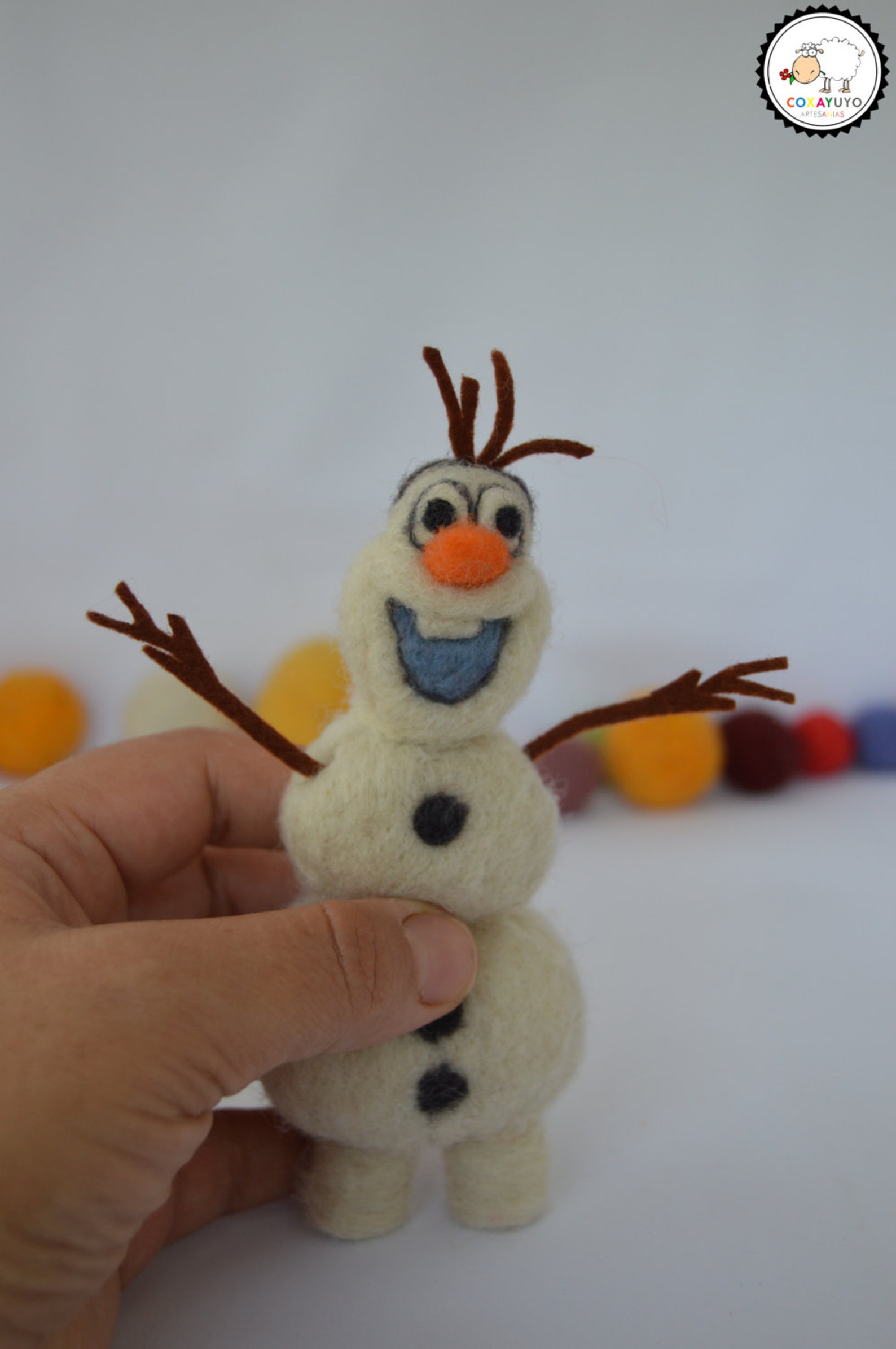 Needle Felted Frozen Olaf, Needle Felting, Christmas Decoration ...
