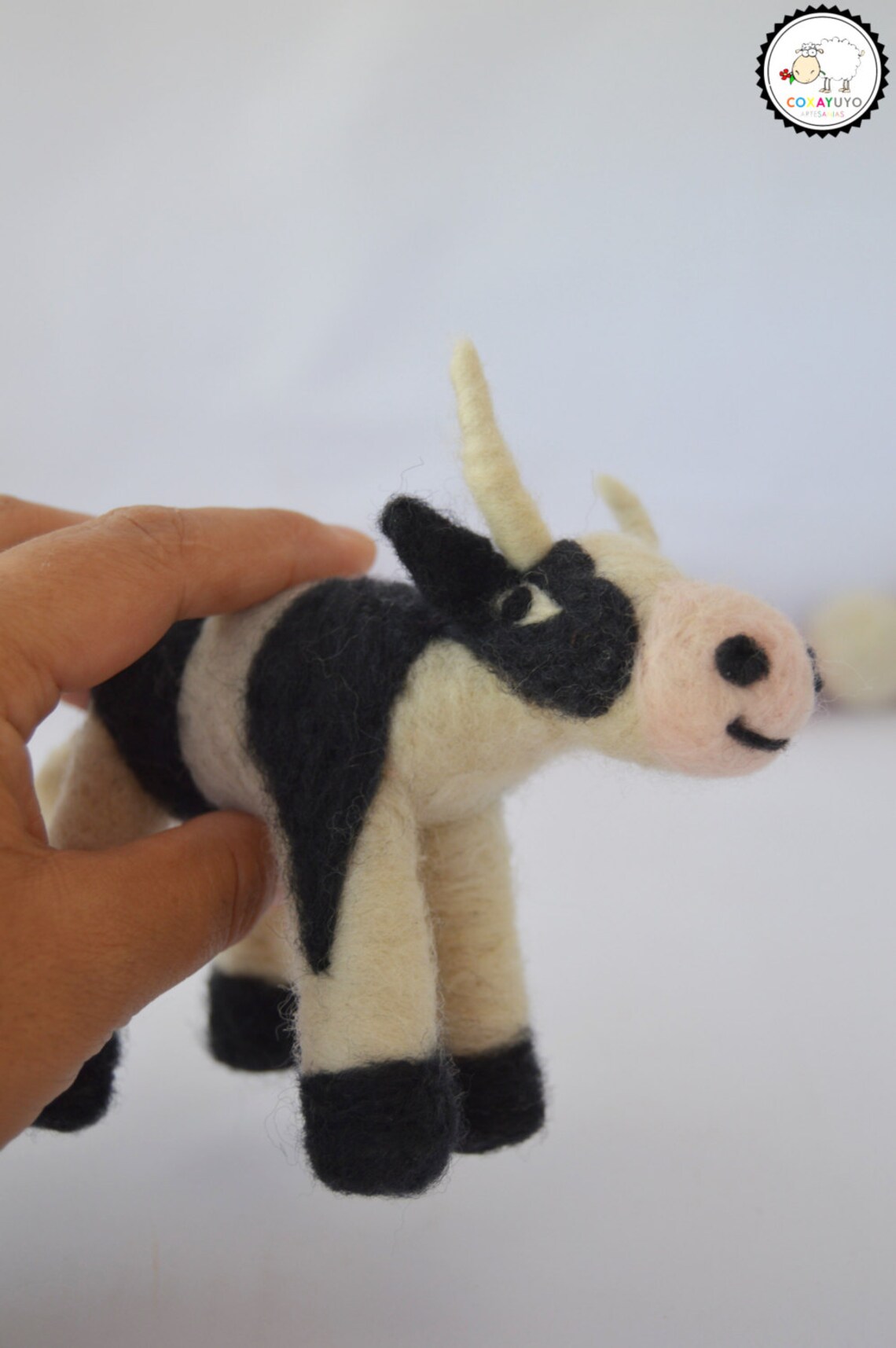 Needle Felted Cow Felt Cow Needle Felting Needlefelt - Etsy