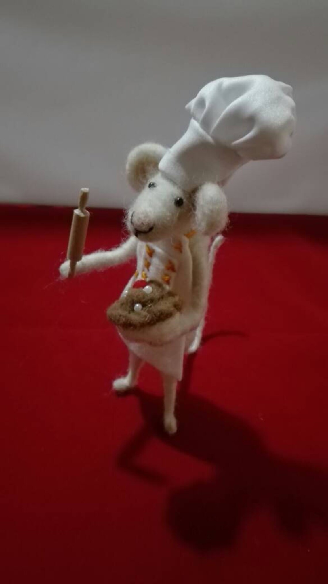 Needle felted chef mouse Felted chef mouse mini chef needle | Etsy