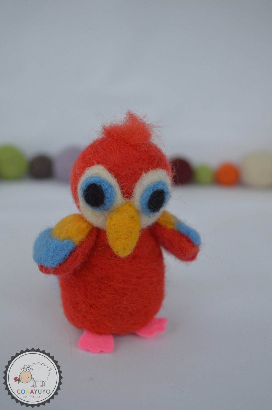 Needle Felted Miniature Parrot, Parrot Felt, Miniature Felt, Needlefelt ...