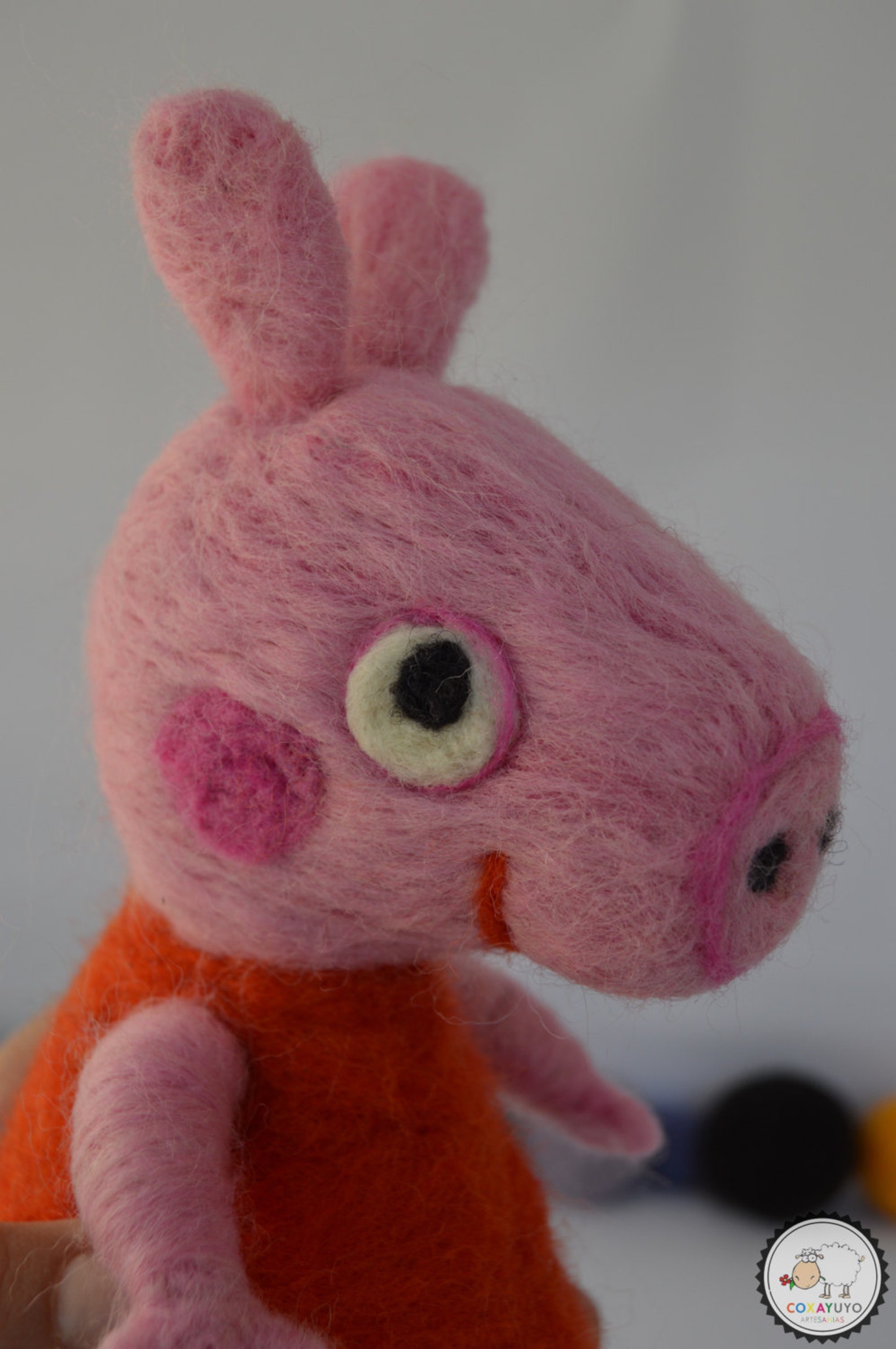 Needle Felting Peppa , Pink Pig, Peppa Pig, Needlefelt, Sheep Wool ...