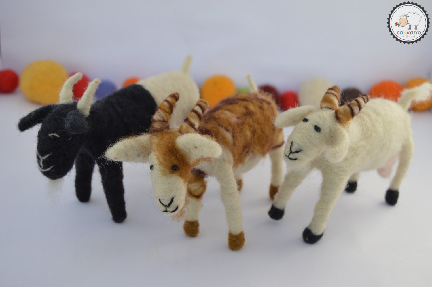 Needle Felted Goat Felt Goat Needle Felting Needlefelt - Etsy