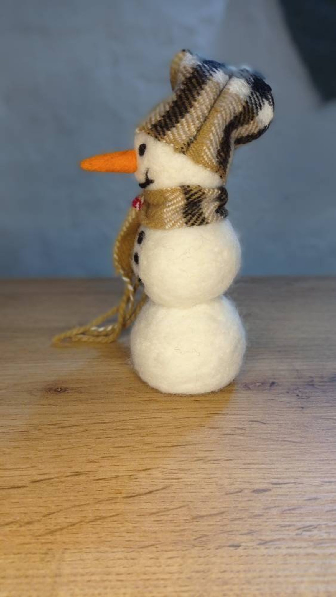 Felted Snowman Needle Felting Christmas Decoration - Etsy