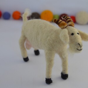 Needle Felted Goat, Felt Goat, Needle Felting, Needlefelt, Handmade ...
