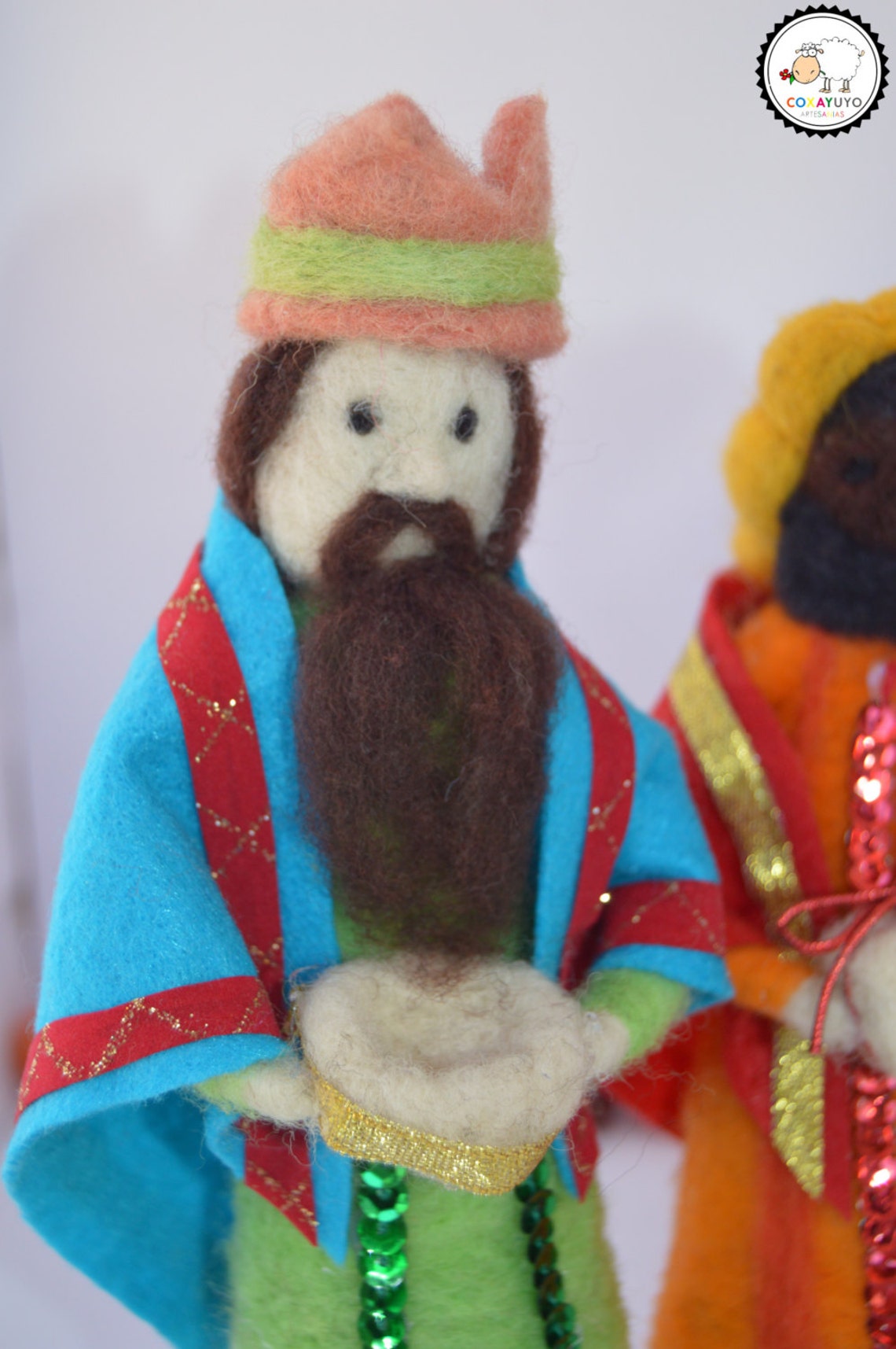 The Wise Men Needle Felted Nativity Needlefelt Christmas - Etsy