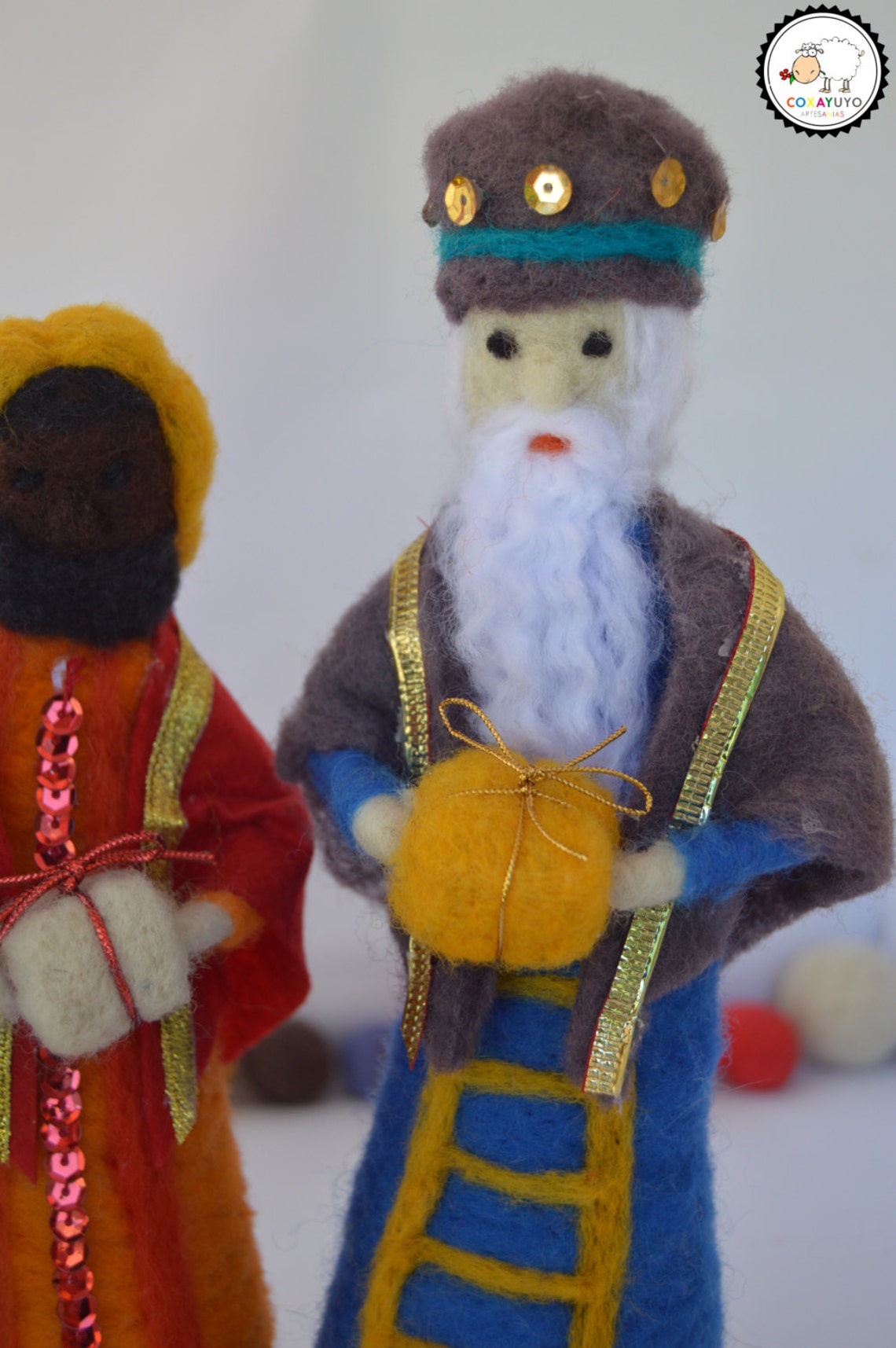 The Wise Men, Needle Felted Nativity, Needlefelt, Christmas Decoration ...