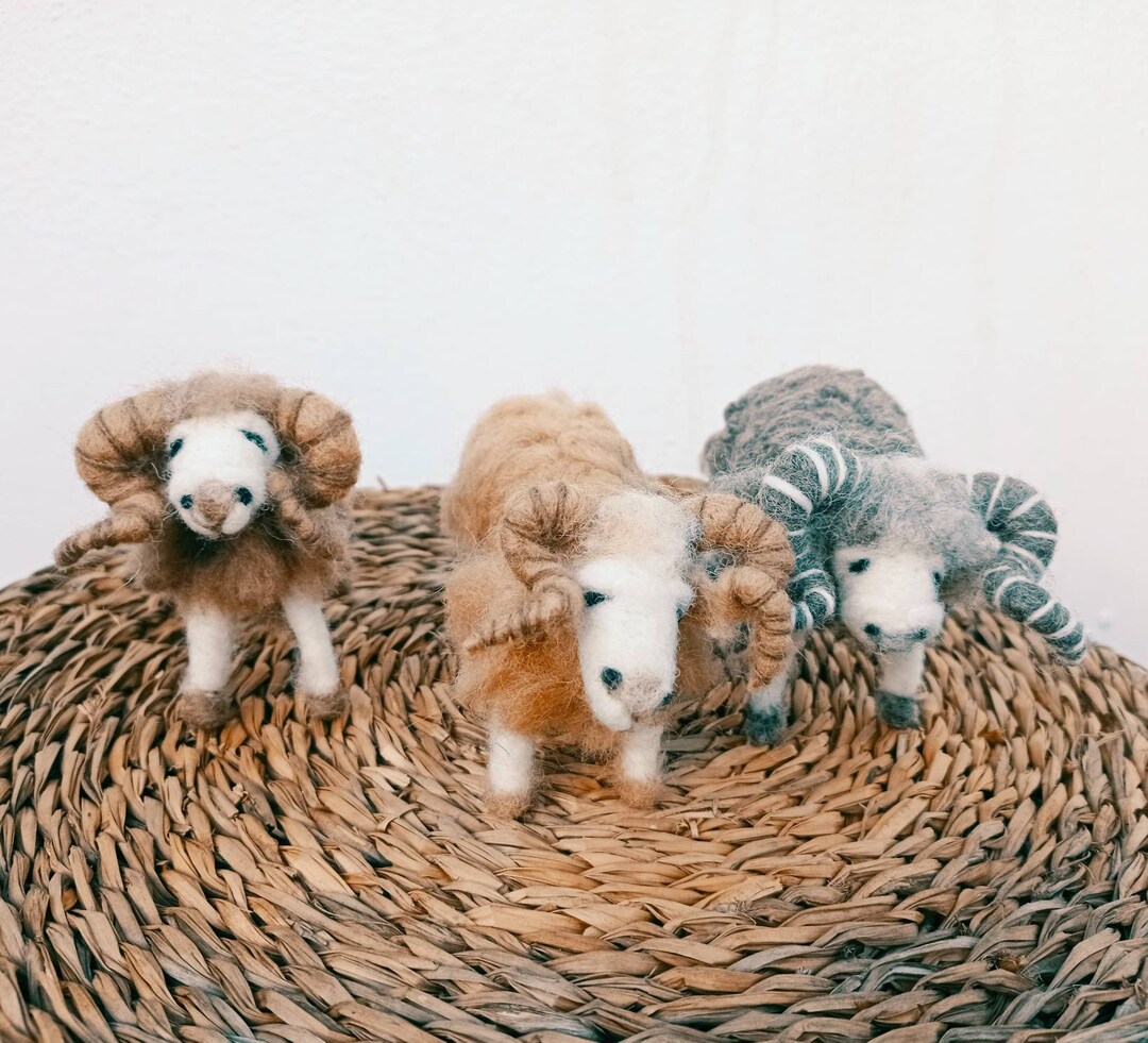 Needle Felted Ram, Felt Ram, Needle Felting, Needlefelt, Handmade ...