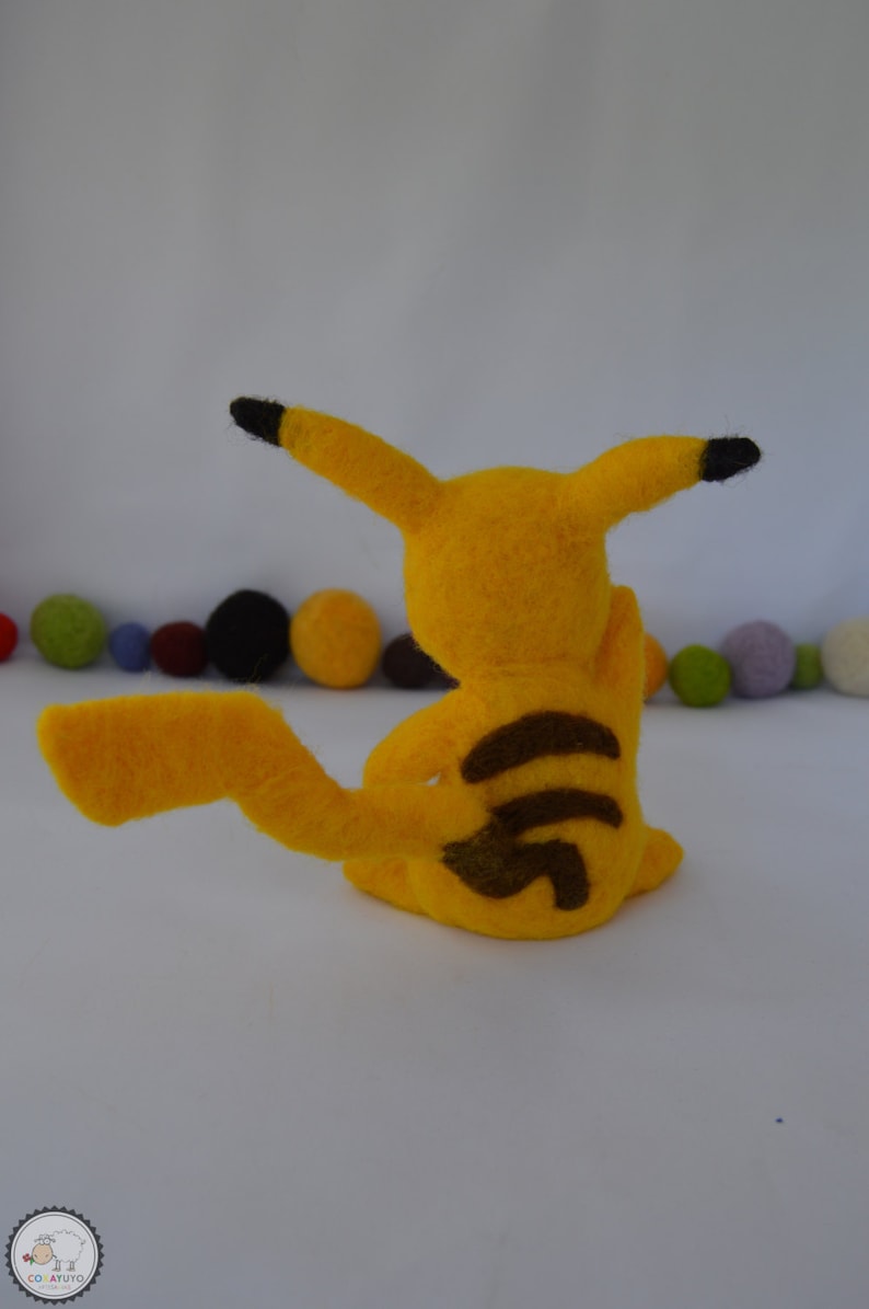 Needle Felted Pokemon Pikachu Needle Felting Pikachu - Etsy