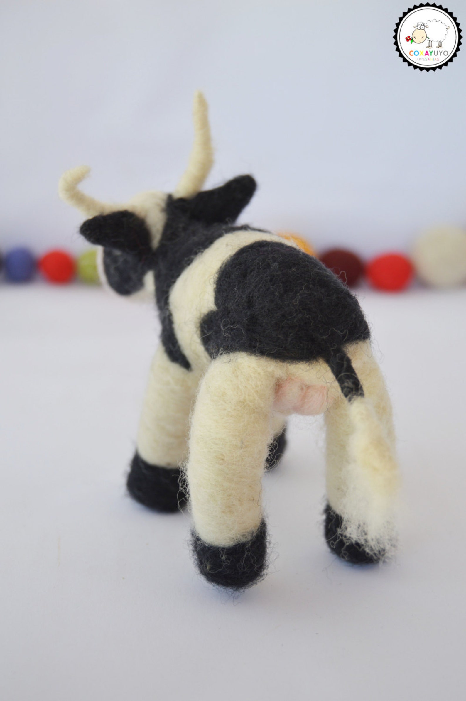 Needle Felted Cow Felt Cow Needle Felting Needlefelt - Etsy