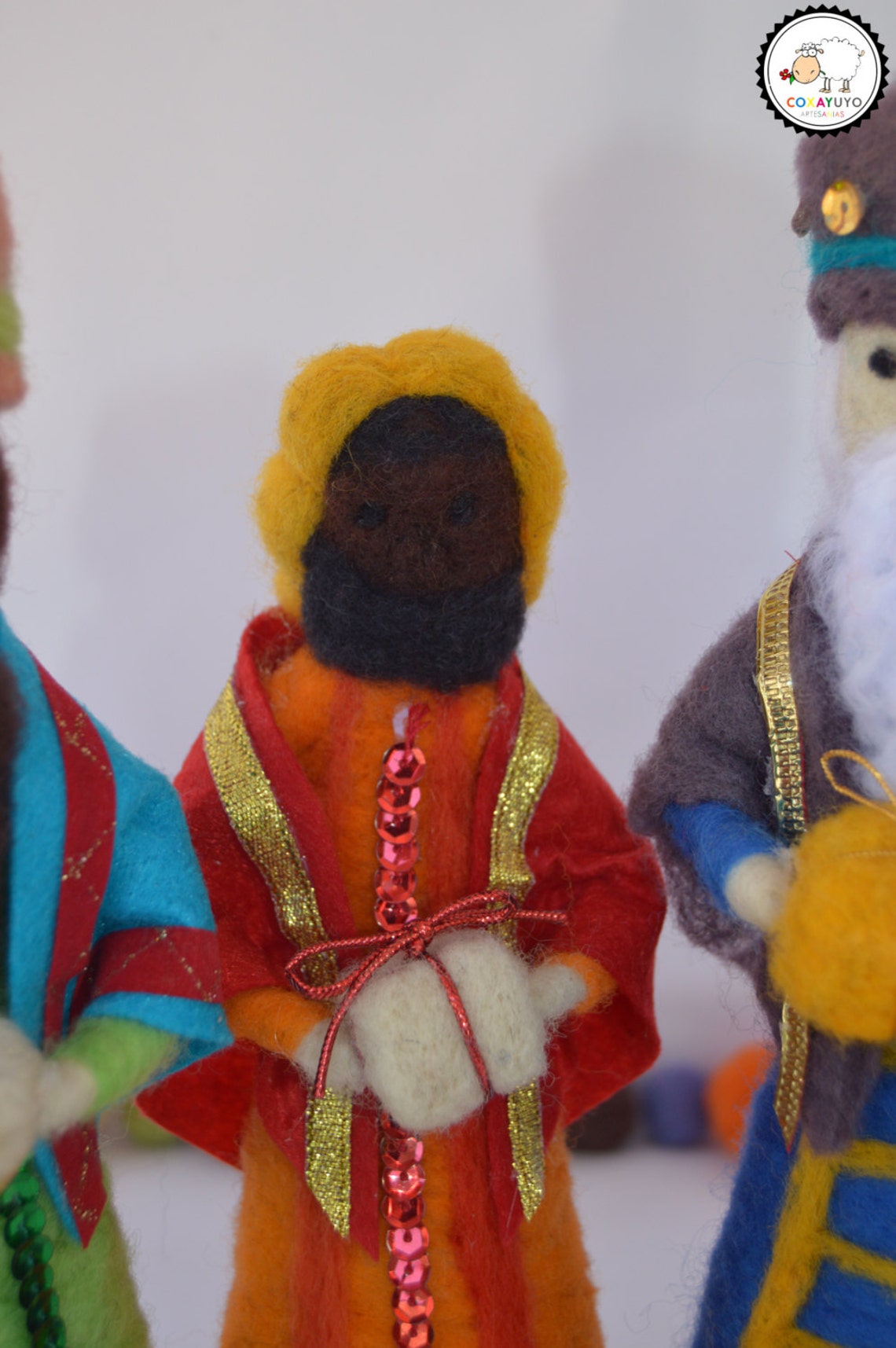 The Wise Men Needle Felted Nativity Needlefelt Christmas - Etsy