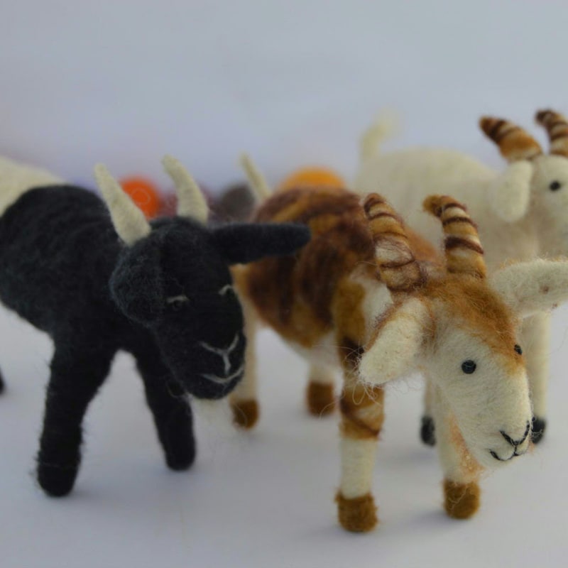 Needle Felted Goat - Etsy